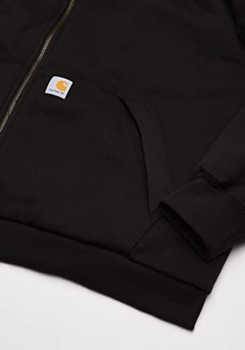 Carhartt mens Rain Defender Loose Fit Midweight Thermal-lined Full-zip Sweatshirt, Black, XX-Large US