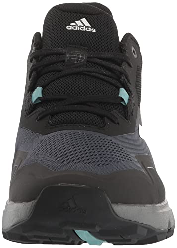 adidas Women's Terrex Soulstride Trail Running Shoes, Black/Crystal White/Mint Ton, 8