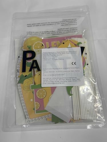 Lemon Bridal Shower Decorations She Found Her Main Squeeze Photo Booth Props Lemon Citrus Party Supplies - Set of 24