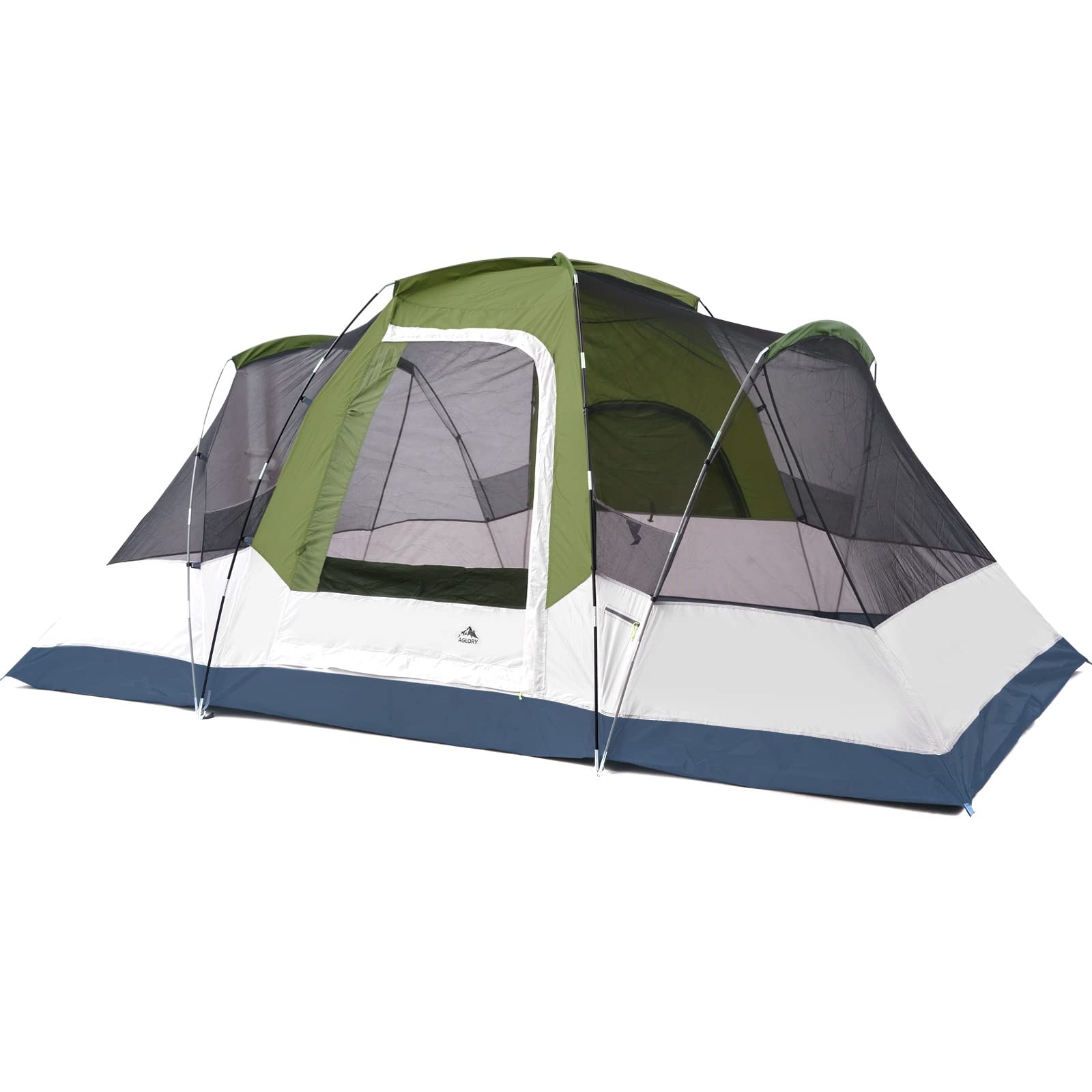 8 Person Camping Tents, 14’ X 8’ X 72'', Easy Set Up,Waterproof Family Tent for Outdoors & Travel with Large Mesh Windows