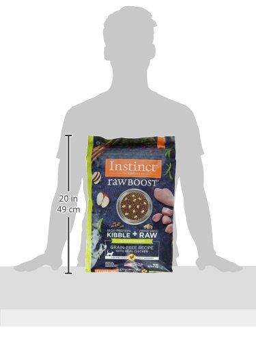 Instinct Raw Boost Healthy Weight Grain Free Recipe with Real Chicken Natural Dry Cat Food, 10 lb. Bag