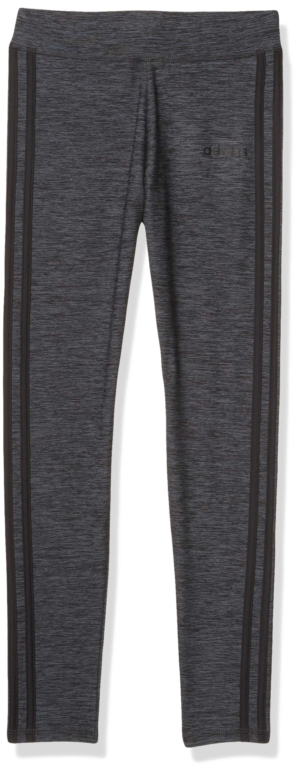 Adidas Kids Girls' Performance Tight Three Stripe Leggings - XS - Gray/Black