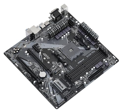 ASROCK B450M PRO4 R2.0 Socket AM4/ AMD B450/ DDR4/ SATA3&USB3.2/ M.2/ Micro ATX Motherboard