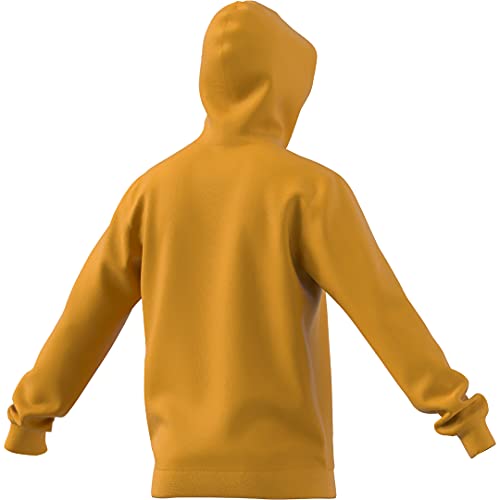 adidas Men's Essentials Fleece Hoodie, Semi Solar Gold/Black, X-Large Tall