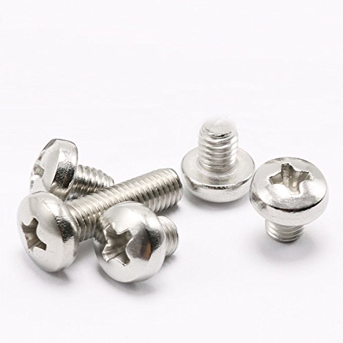 M8 Phillips Pan Head Machine Screws A2 Stainless Steel Thread Length 12 to 100mm,Pack 10-Piece (M8 x 12mm)