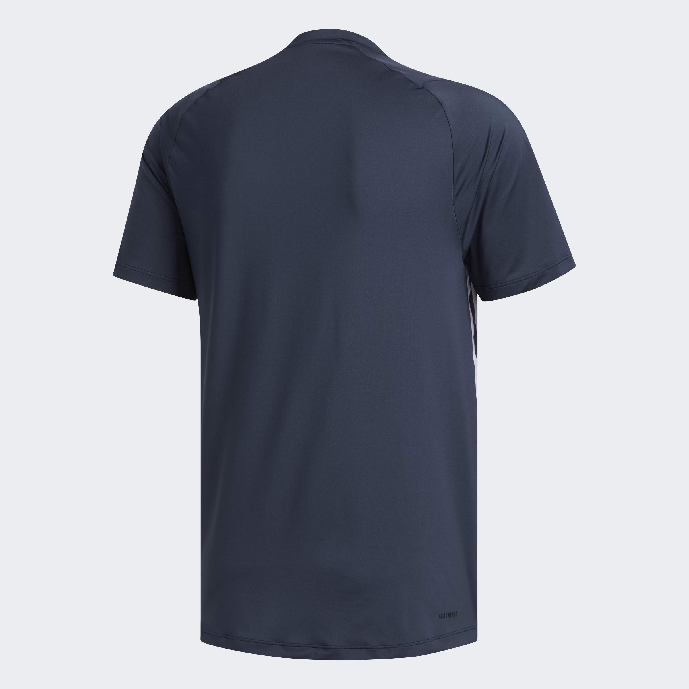 adidas Men's FreeLift Fitted 3-Stripes Training Tee, Black, X-Large