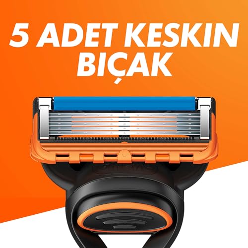 Gillette Fusion5 Razor Blades for Men with 5 Anti-Friction Blades for A Shave You Barely Feel