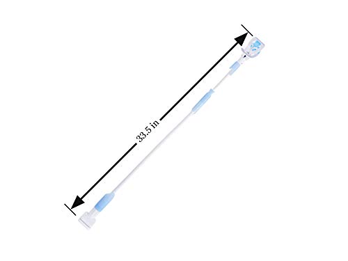 PowerTRC Cell Phone Clip Holder, Gooseneck Clamp Universal Lazy Mount Flexible Long Arm Bracket for 3.5-6.3" Phones Mobile Stand for Bed, Office, Kitchen with Maneuverable Arm