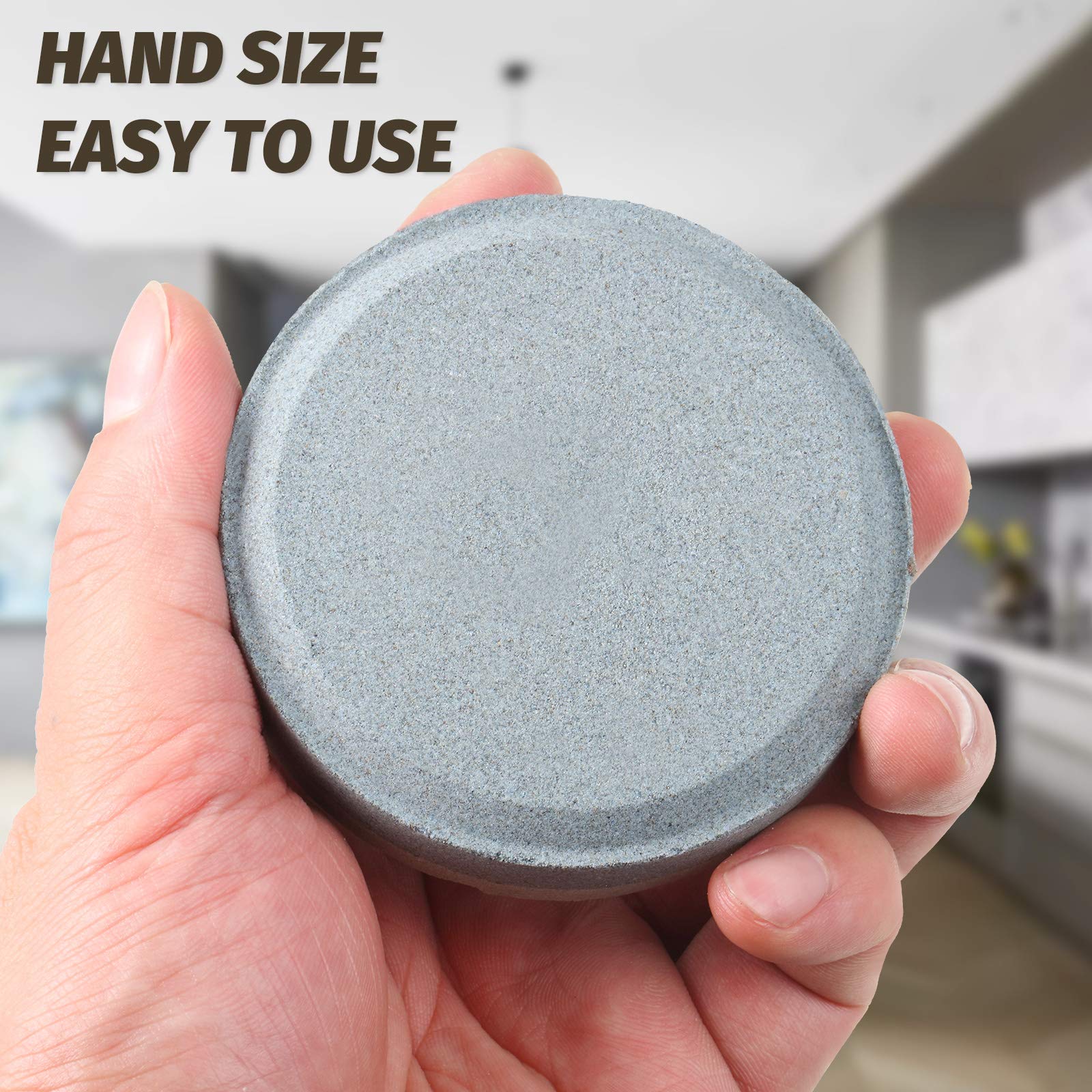 Axe File Sharpener Set, 120 and 240 Grit Multi Purpose Hatchet Axe Sharpening Stone and 7 Inch Rectangular Cut Axe File Tools, Axe Sharper Disk for Sharpening Dull, Blunt or Tired Edges