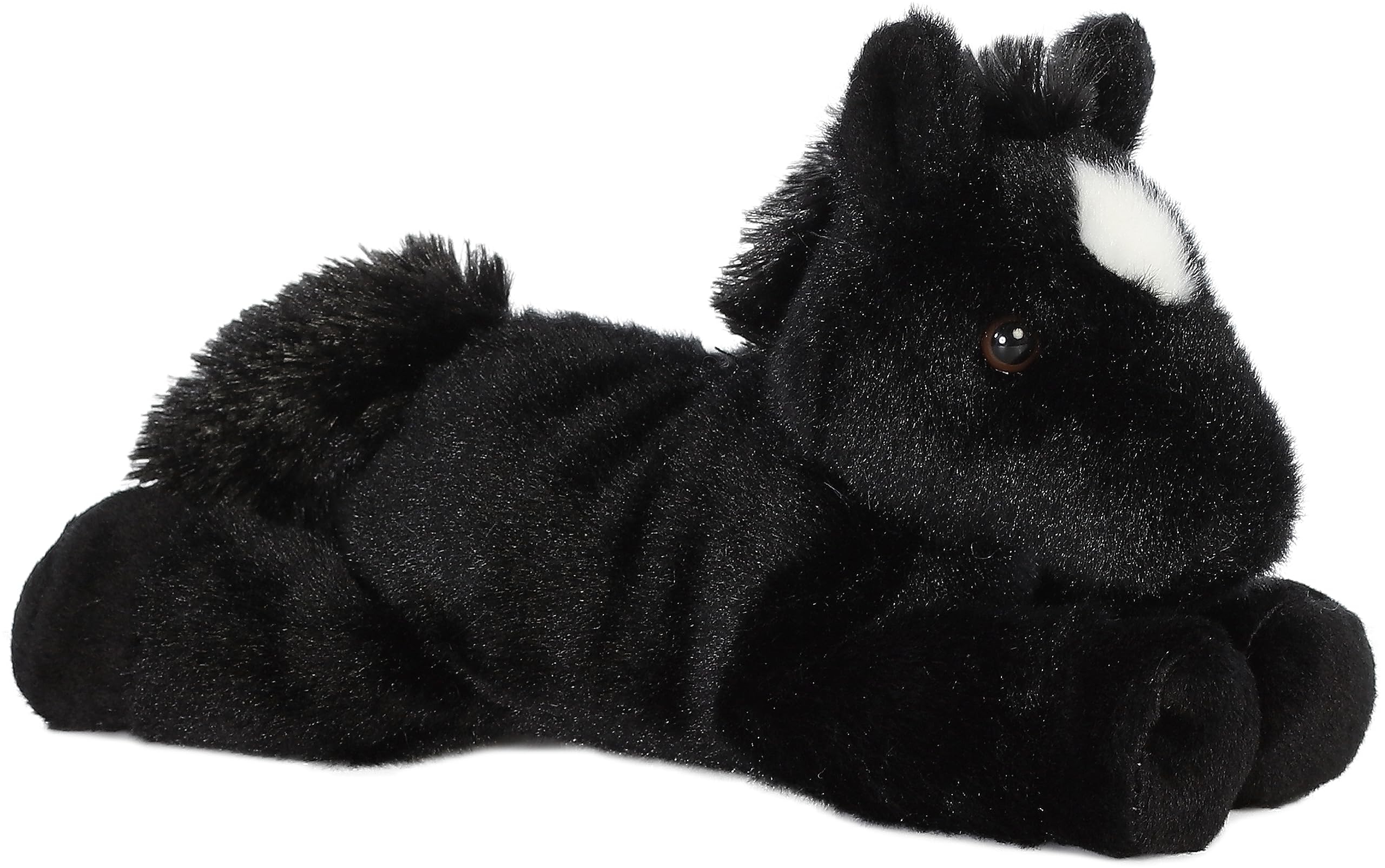 Aurora® Adorable Mini Flopsie™ Beau™ Stuffed Animal - Playful Ease - Timeless Companions - Black 8 Inches