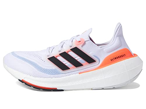 adidas Women’s Ultraboost Light Running Shoes (Ultraboost 23), White/Black/Solar Red, 7