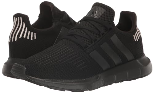 adidas Women's Swift Run Sneaker, Core Black/Core Black/Wonder Quartz, 9
