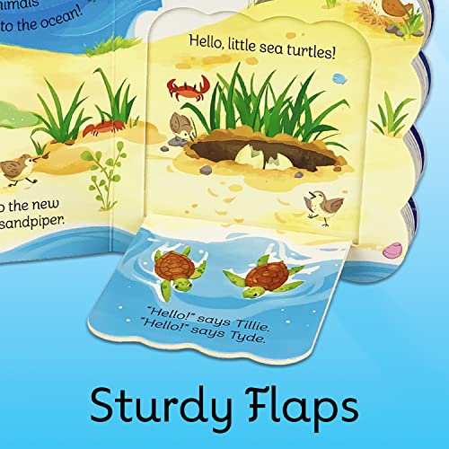 Babies in the Ocean- A First Lift-a-Flap Board Book for Babies and Toddlers (Babies Love)