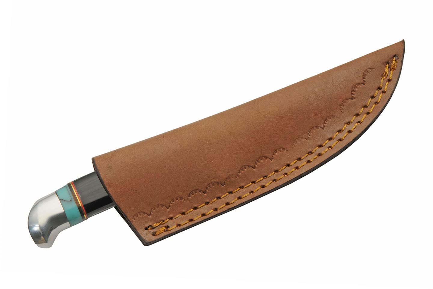 8.25″ Nightlight Black And Turquoise Resin Stainless Steel Edc Hunting Knife