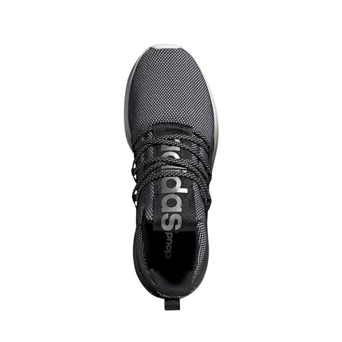 adidas Men's Lite Racer Adapt 5.0 Running Shoe, White/Black/White (Wide), 7.5