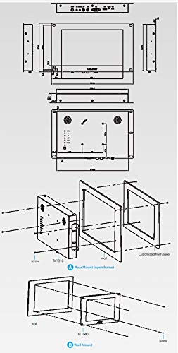 LILLIPUT 10.1" TK1010-NP/C/T-B 10.1" HDMI Open Frame Monitor -resisitive Touch