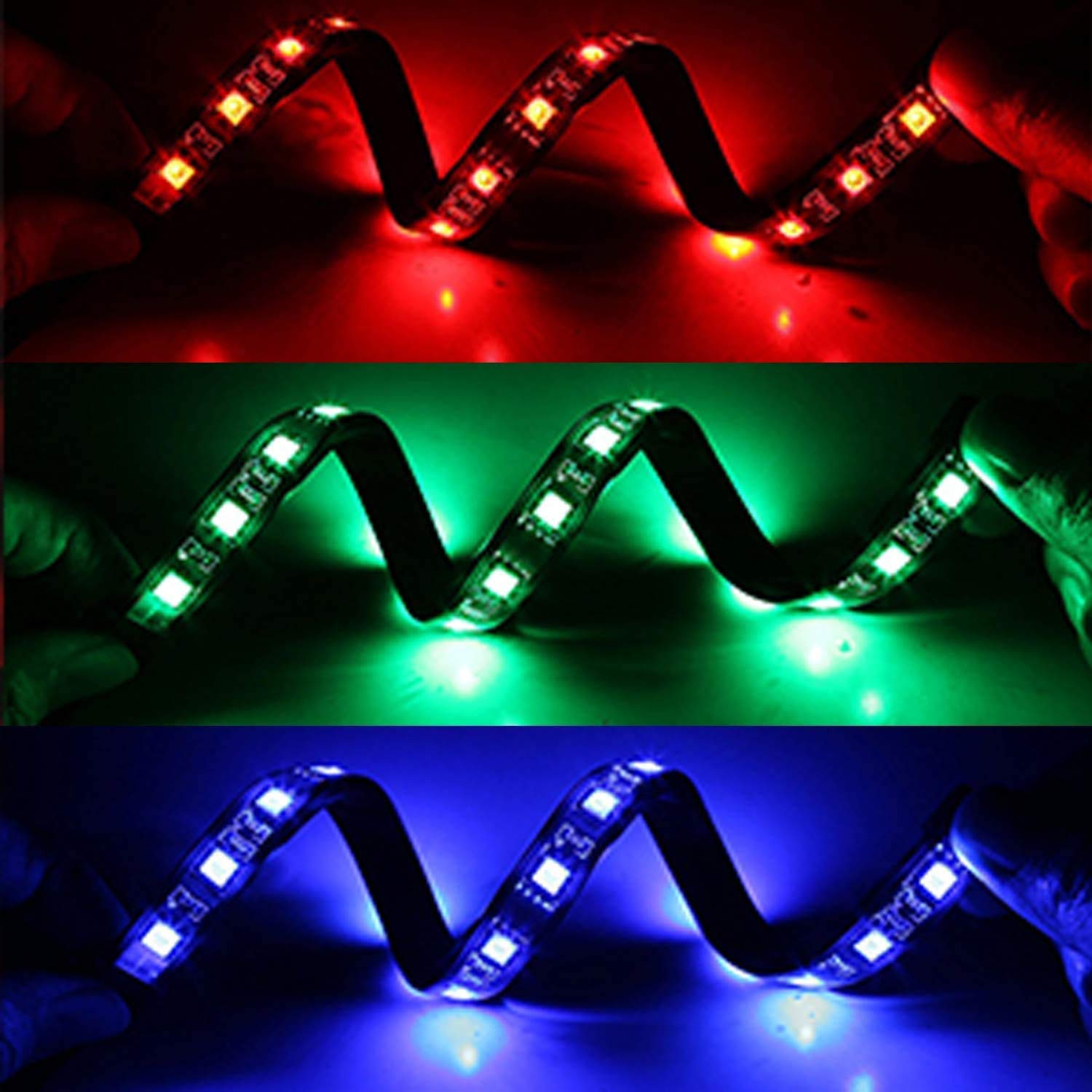 airgoo PC RGB LED Strip Light, 36 LEDs 2pcs 12inch Magnetic LED Strip for Motherboards 12V 4Pin RGB LED Header, Easy to Install with Magnets or Back Self-Adhesive