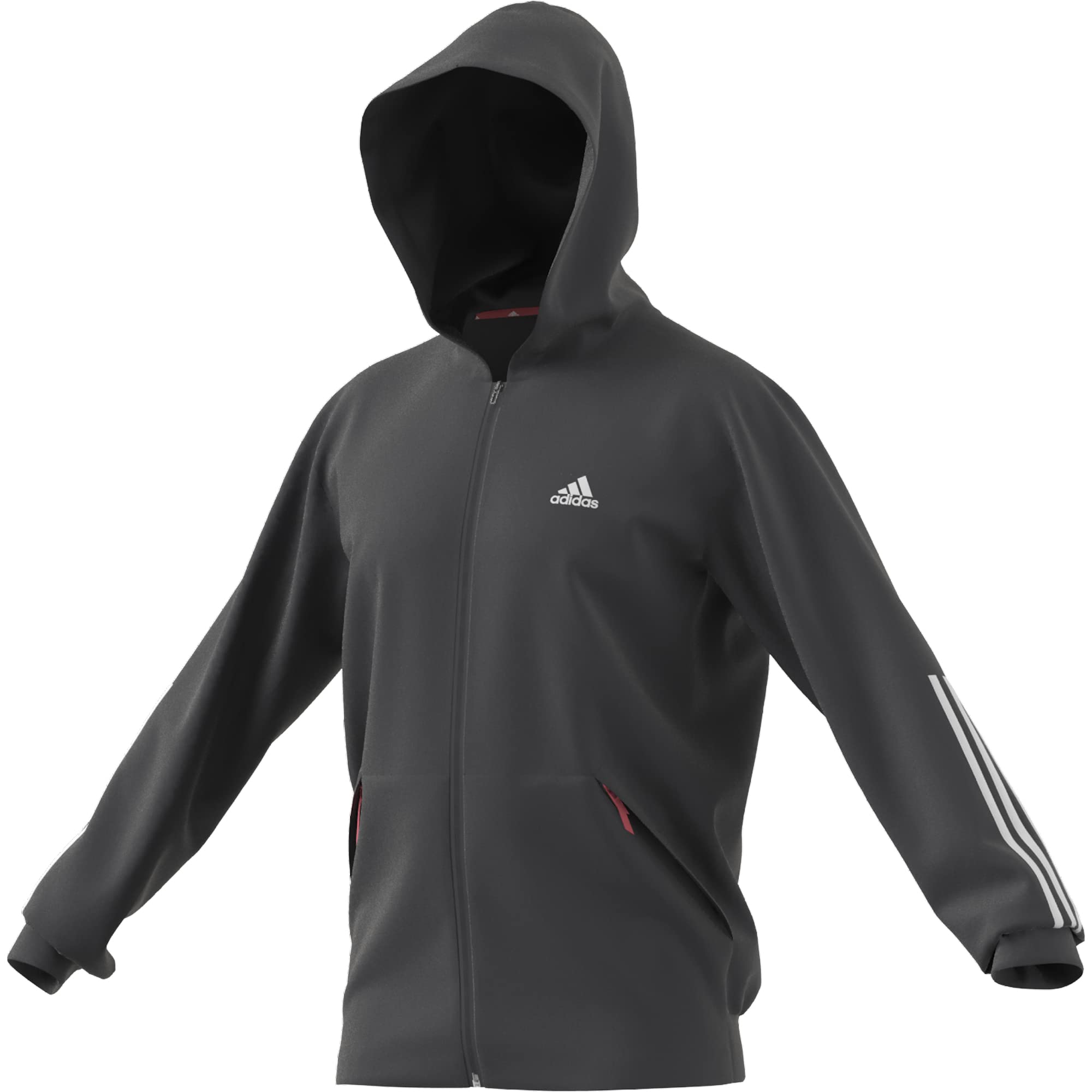 adidas Men's Motion Full-Zip Hoodie, Grey Six, Large