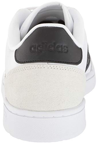 adidas Men's Grand Court SE Tennis Shoe, White/Black/Orbit Grey, 9