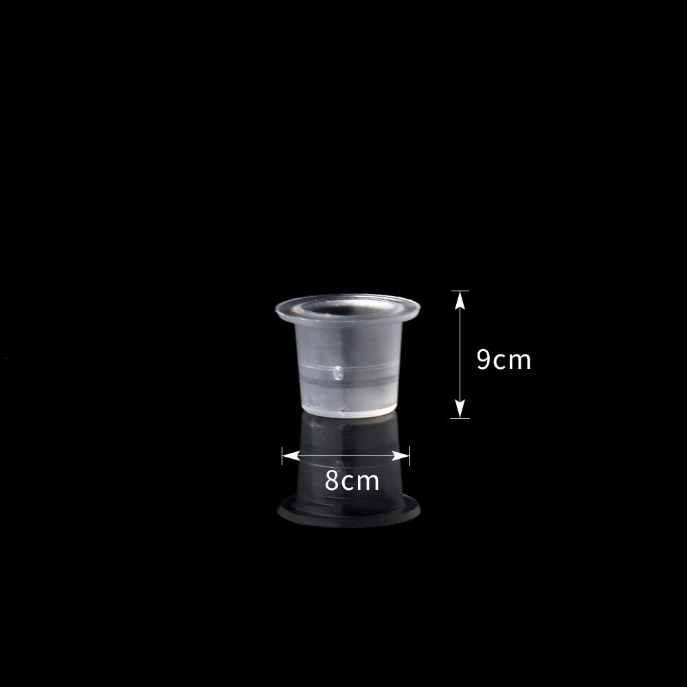 Disposable Tattoo Ink Cups-Small 100pcs Plastic Disposable Tattoo Ink Cups For Tattoo Permanent Makeup Container Cap Tattoo Accessory,Tattoo Ink,Tattoo Supplies,Tattoo Kits(#9mm—100pcs)
