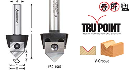 Amana Tool - Round Over Pt. Body 1/2" Shk (RC-1052), Industrial Grade