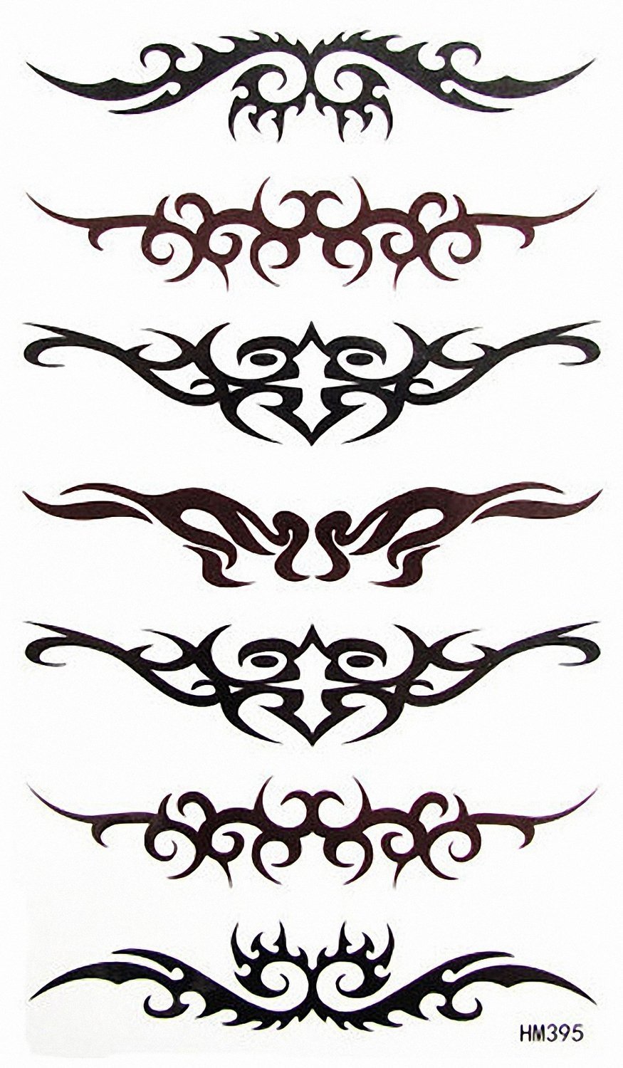 MapofBeauty Tribal Armband Temporary Waterproof Tattoo Sticker(2 pcs/lot)