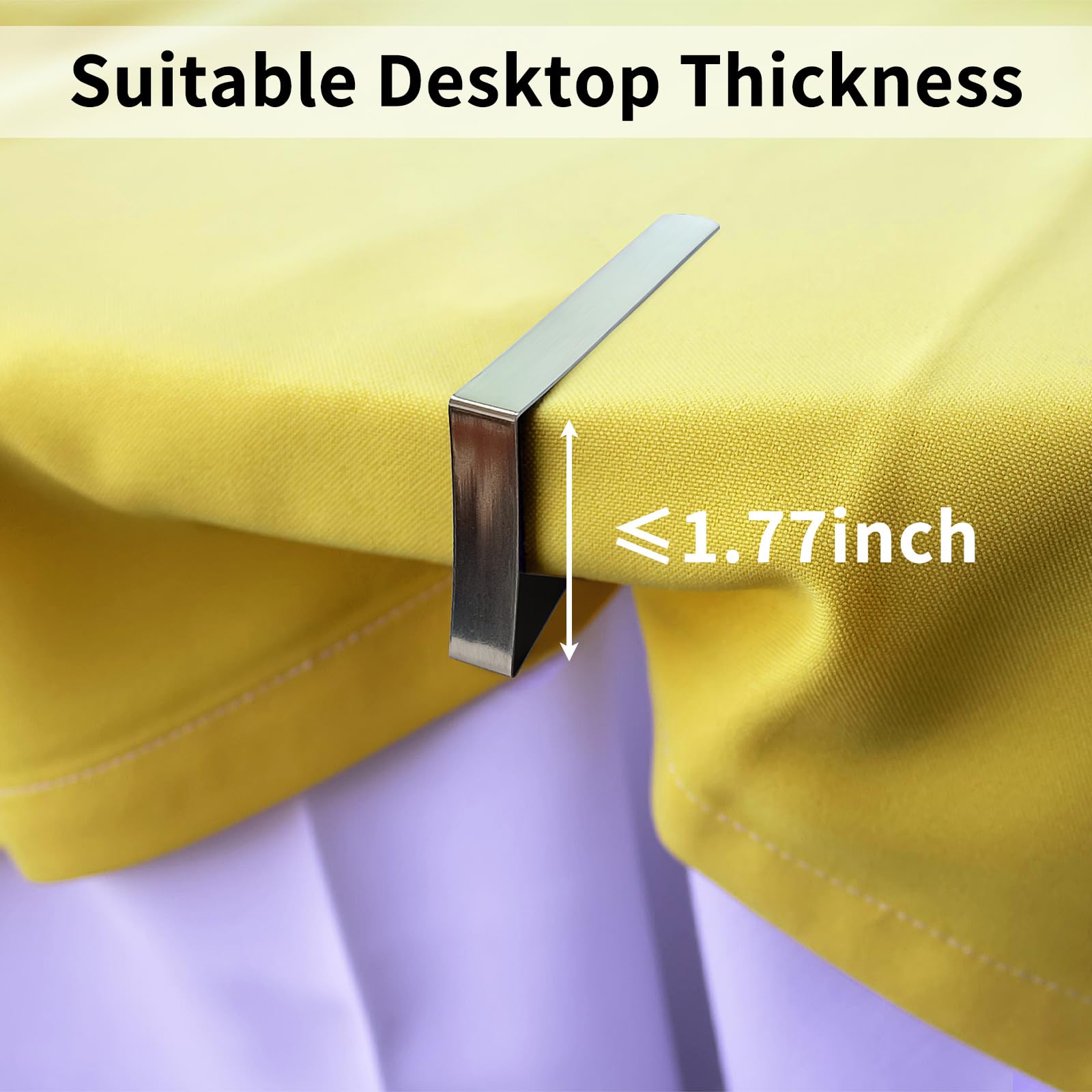 ALLTOP Superior Tablecloth Clips - Rust-Proof Stainless Steel Table Cover Holder Clips,Secure Clamps for Outdoor Picnics, Parties, Restaurants, Weddings - 12 Pack