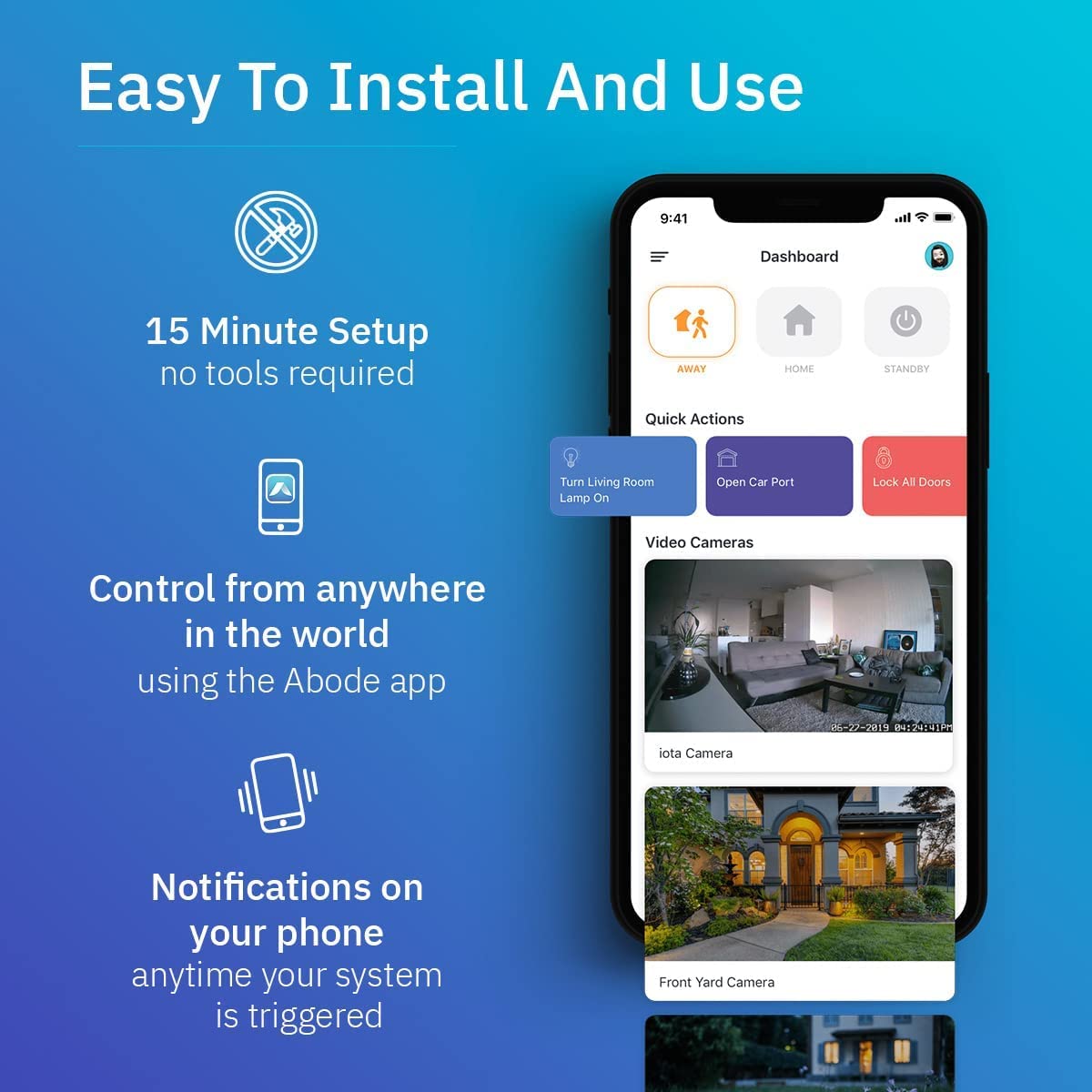 Abode Security System Hub β Easy DIY Installation - Optional Professional Monitoring - Works with HomeKit, Alexa & Google Home