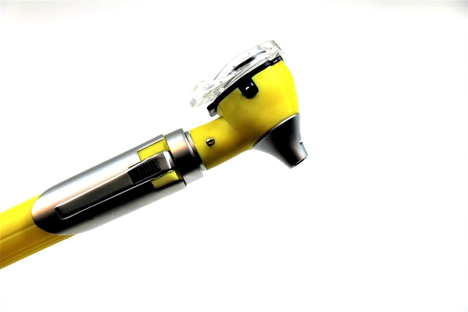 New Premium Student Home USE LED Bright Light ENT Diagnostic Otoscope Pocket Size Yellow Plus 1 Extra Replacement Bulb Plus 10 Specula Cynamed