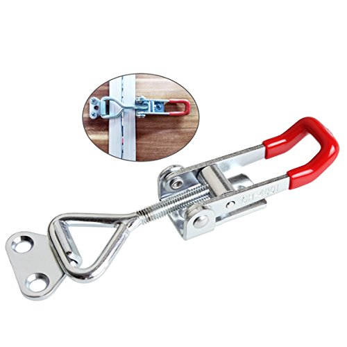 Adjustable Toggle Clamp, 6Pack 360lbs Holding Capacity Heavy Duty 4001 Style Toggle Latch Clamp Hasp for Door, Box Case Trunk, Smoker Lid, Jig. Quick Release Pull Latch, Sturdy Metal Draw Latch