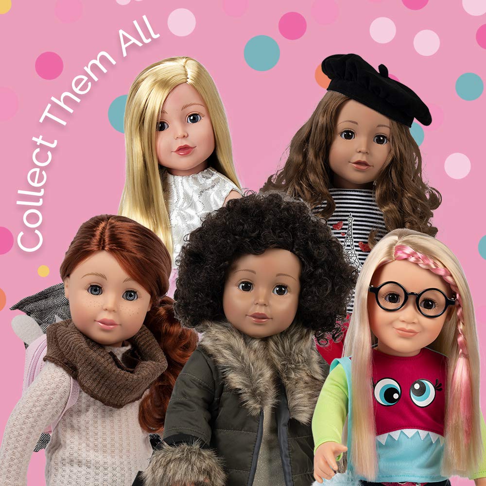 Adora Amazon Exclusive Fun Collection Amazing Girls 18β Baby Doll with Trendy and Changeable Outfit that Fits Most 18β Dolls, Made in Soft Vinyl Premium Material - Starlet Harper