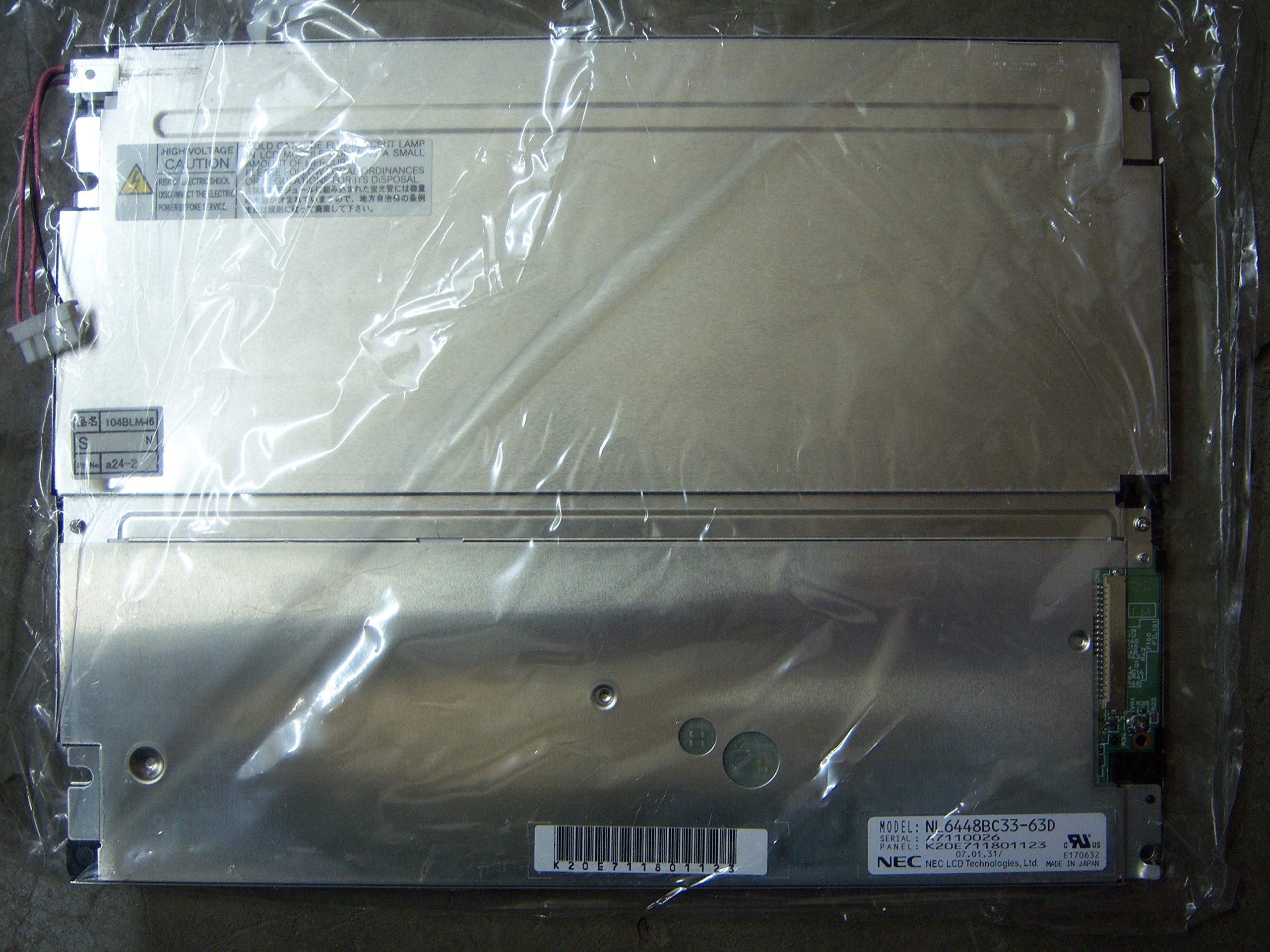 EBESTPANEL New NL6448BC33-63D 10.4 inch LCD Panel Screen