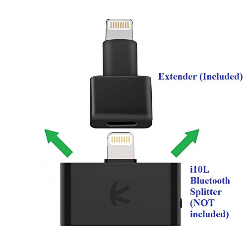 KOKKIA Lightning_Extender : Male to Female Lightning Extender Adapter, Compatible with iPhone, iPad, iPod with 8-pin Lightning Connector. Compatible i10L, i10L_aptX, i10L_Pro Splitter