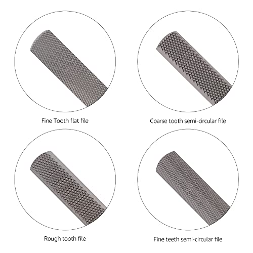 Amazon Basics 4-in-1 Multi-Function Wood Rasp File, Hardened Alloy Steel - 8-inch