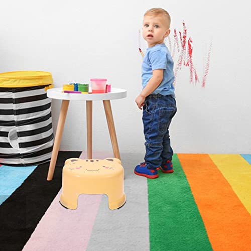 Kisangel Small Round Toilet Stools Squatting Stool Portable One Step Stool Kids Potty Training Stool for Children Pregnant Woman Elderly