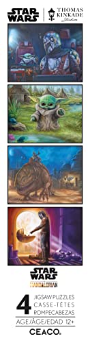 Ceaco - 4 in 1 Multipack - Thomas Kinkade - Mandalorian Collection - (4) 500 Piece Jigsaw Puzzles