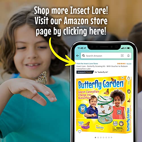Butterfly Garden: Original Habitat and Live Cup of Caterpillars with STEM Butterfly Journal β Life Science & STEM Education β Butterfly Science Kit