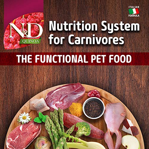 Farmina N&D Functional Quinoa Weight Management Lamb Broccoli and Asparagus Dry Cat Food 3.3 Pounds