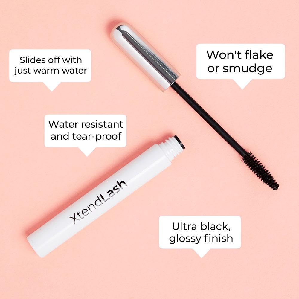 MCoBeauty XtendLash Lengthening Tubular Mascara, Volumizing & Lengthening for Dramatic Lashes, Vegan, Cruelty Free Cosmetics