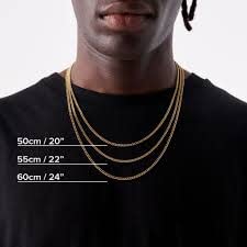 4MM Miami Cuban Chain Rope Necklace 18" 20" - White Gold (18)