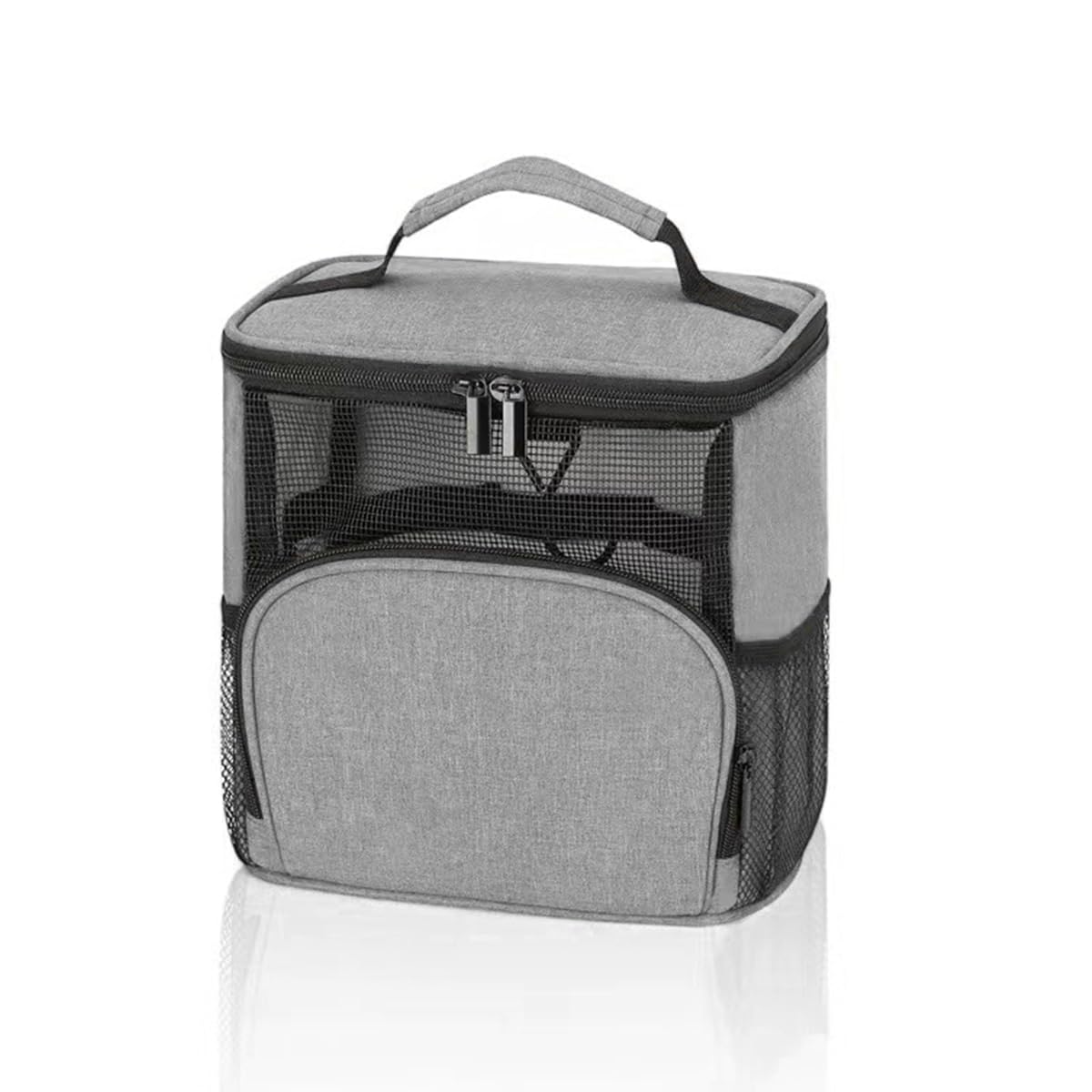 Valleycomfy Mesh Shower Bag for Bathroom, Gym, Travel, Camping Quick Dry Hanging Shower Organizer Basket Toiletry Bag Grey