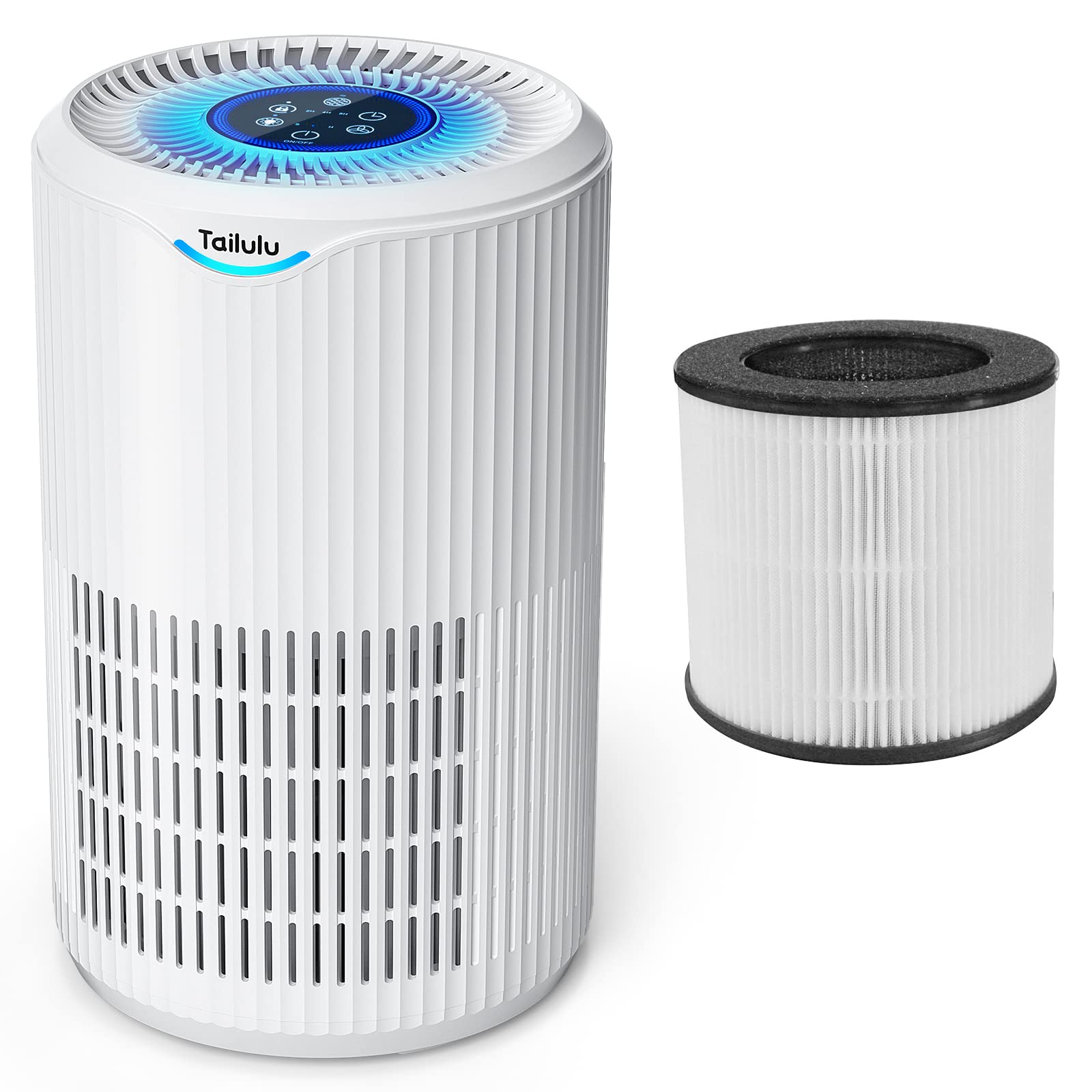 Air Purifiers for Home Large Room 1345 Ft², Tailulu H13 True HEPA Air Cleaner with Replacement Filter Purify Smoke Dust Pollen for Bedroom Living Room, Only for D09 Air Purfiier