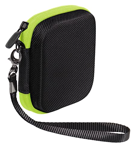 CaseSack case for ZOLEO Satellite Communicator, Black with Green Zip to Match ZOLEO, mesh Accessory Pocket (Black with Green Zip)