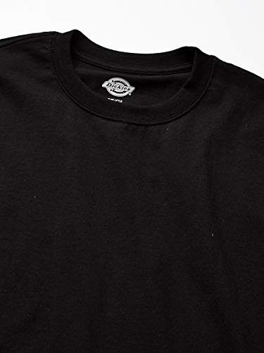 Dickies mens Short Sleeve Heavweight Crew Neck Big-tall Work Utility T Shirt, Black, 4X US