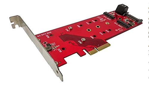 MF-DT125 (1x NVMe M.2 PCIe 3.0 + 2X M.2 SSD SATA Based 110mm Carrier Adapter)