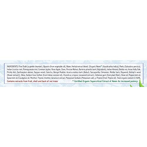 Auromere Ayurvedic Herbal Toothpaste, Classic Licorice - With Neem & Peelu, Natural Toothpaste, Non-GMO, Fluoride Free Toothpaste, Vegan, Cruelty-Free, Lasts 3x Longer than Regular Toothpaste - 6 Pack