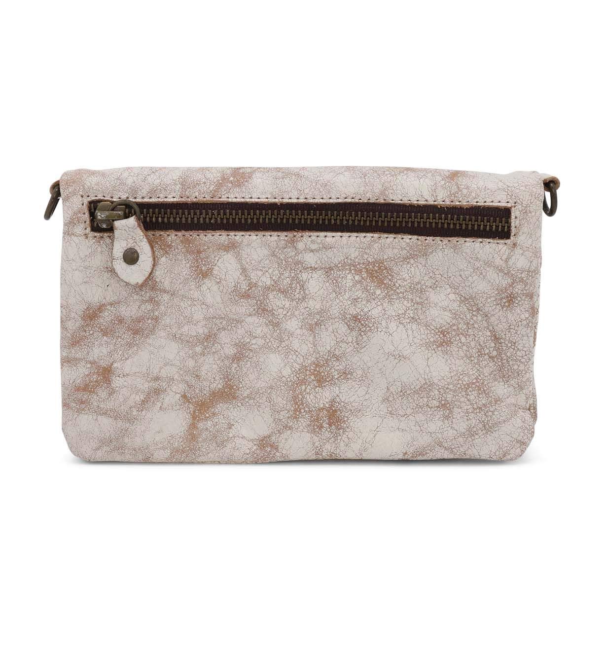 BedStu Cadence Crossbody Wallet WhiteDistressed
