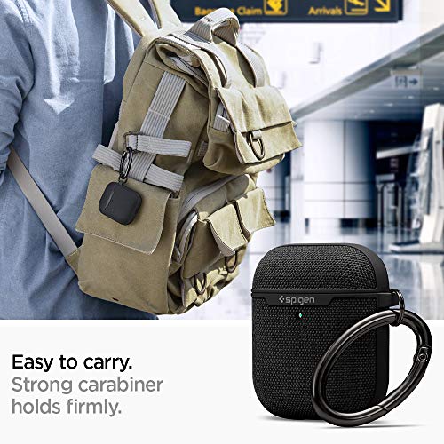 Spigen Urban Fit Designed for Apple Airpods Case Cover for Airpods 1 & 2 [LED Light Visible] - Black