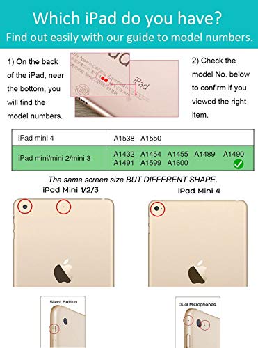Ztotop iPad Mini 1/2/3 Case, Premium Leather Folio Stand Protective Case Smart Cover with Multi-Angle Viewing, Pocket, Functional Elastic Strap for Apple iPad Mini 3/ Mini 2/ Mini 1 - Brown