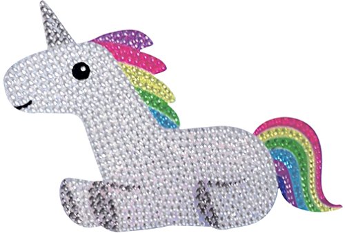 iscream Colorful 'Magical' Greeting Card with Removable Rhinestone Unicorn Decal and Envelope